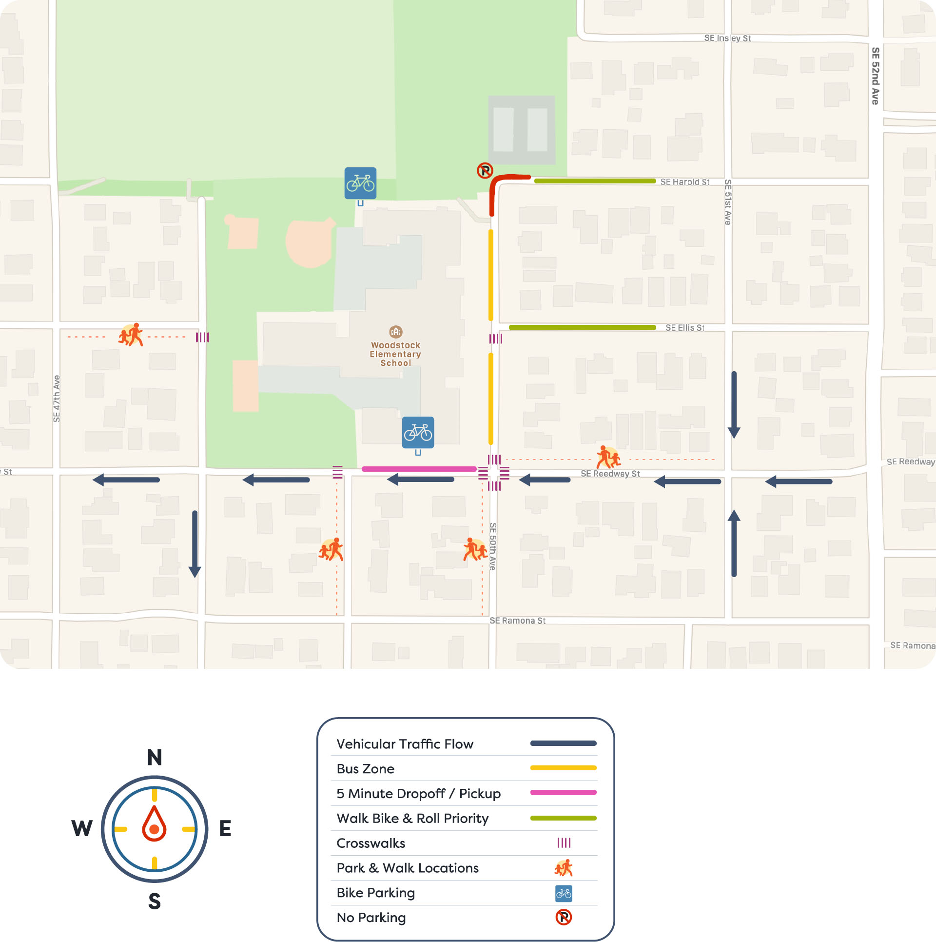 Arrival / Dismissal Maps - Woodstock Elementary PTA